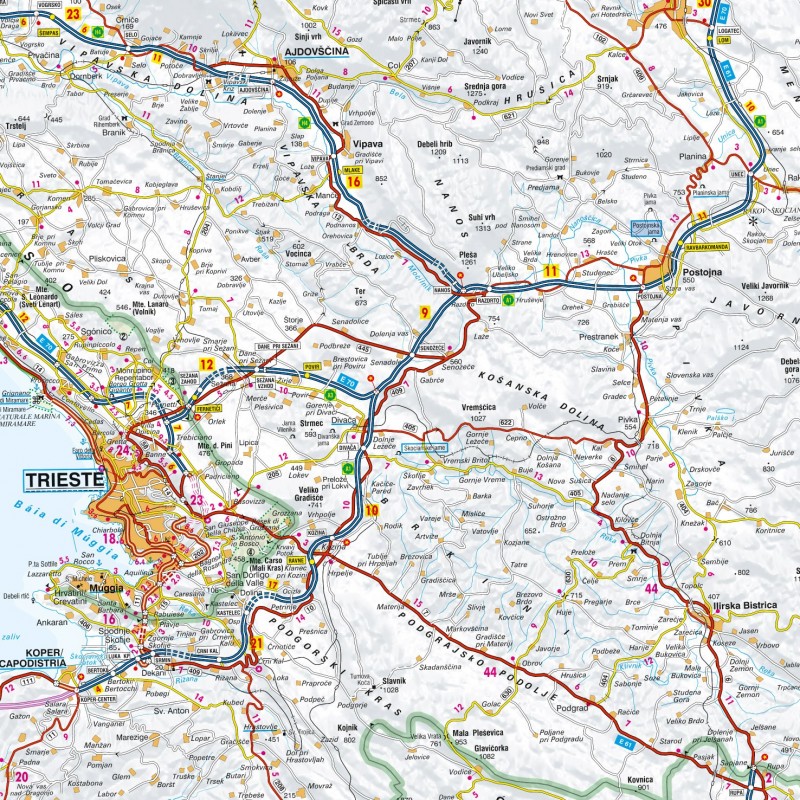 Carta stradale Friuli-Venezia Giulia