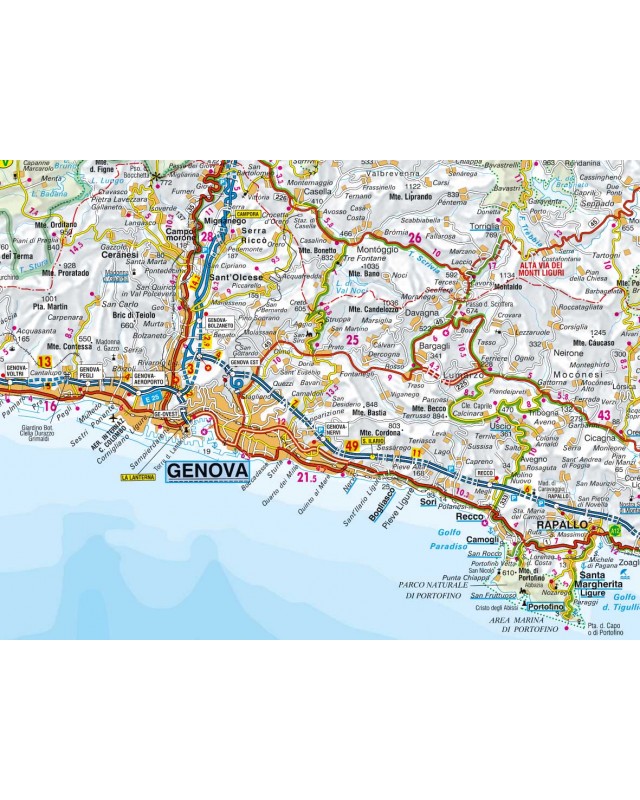Liguria - Carta stradale (2)